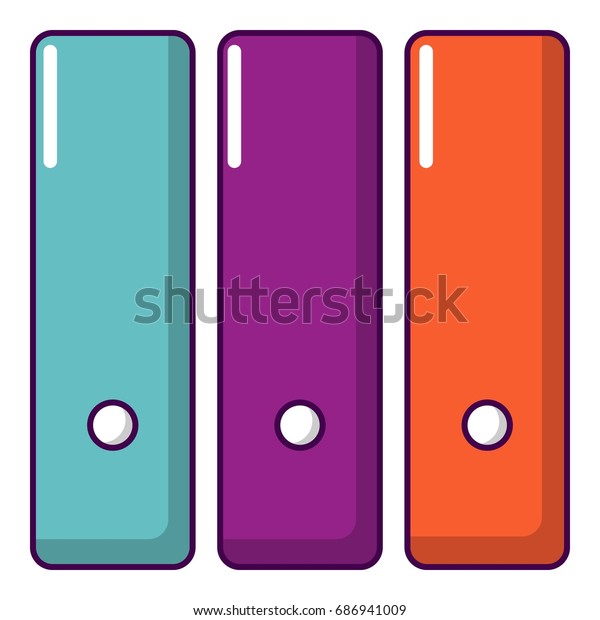 Office folder icon. Cartoon illustration of office folder vector icon ...