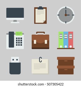 Office Icon Set Color Stock Vector (Royalty Free) 507305422 | Shutterstock