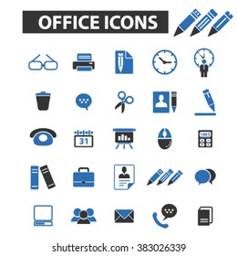 Office Icons Stock Vector (Royalty Free) 383026339 | Shutterstock