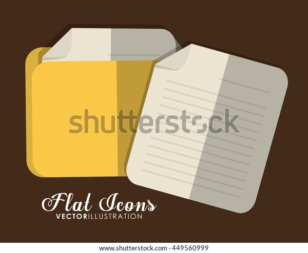 Office Instrument Concept Represented By Folder Stock Vector (Royalty ...