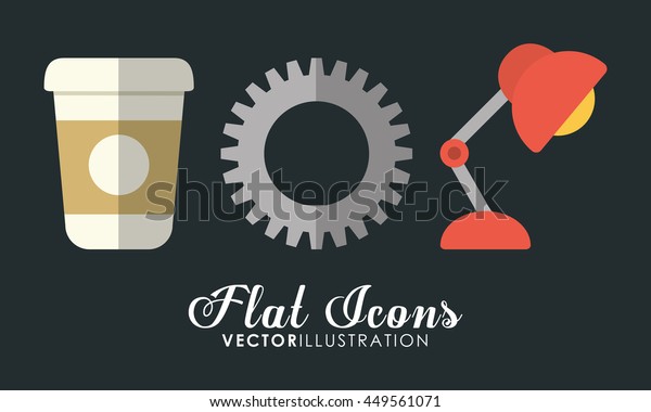 Office Instrument Concept Represented By Icon Stock Vector (Royalty ...