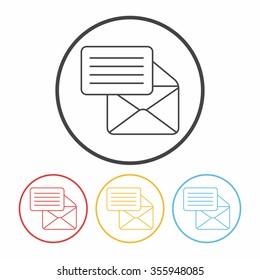 Office Mail Icon: vector de stock (libre de regalías) 388414873 ...