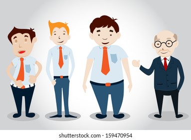 Office Man Characters Vector Eps10 Stock Vector (Royalty Free ...
