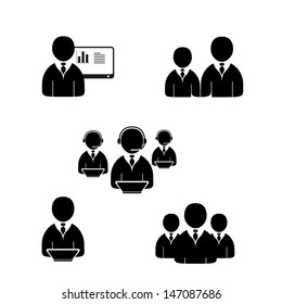 Office People Icons Set Editable Vector Stock Vector (Royalty Free ...