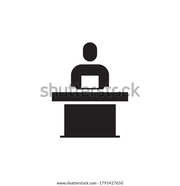 Office People Vector Icon Logo Design Stock Vector (Royalty Free ...
