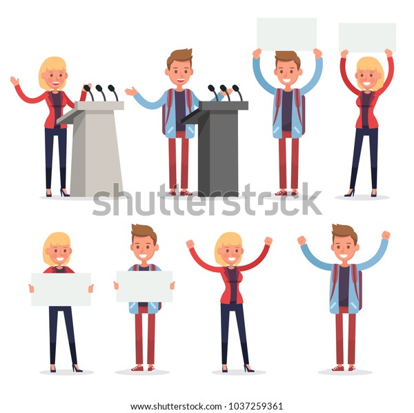 Office People Working Poses Action Character Stock Vector (Royalty Free ...