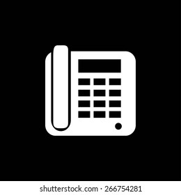 Office Phone Icon Stock Vector (Royalty Free) 266754281 | Shutterstock