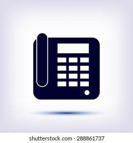 Office Phone Icon Stock Vector (Royalty Free) 288861737 | Shutterstock