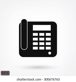 Office Phone Icon Stock Vector (Royalty Free) 300676763 | Shutterstock