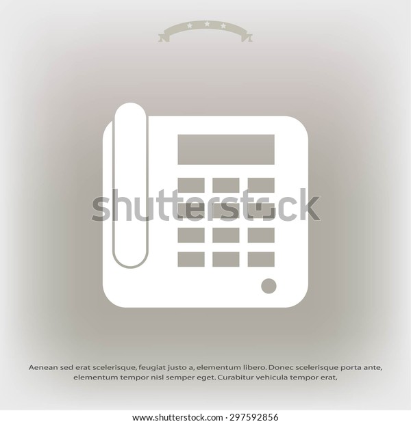 Office Phone Icon Stock Vector (Royalty Free) 297592856 | Shutterstock