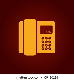 Office Phone Icon Vector Stock Vector (Royalty Free) 409420225