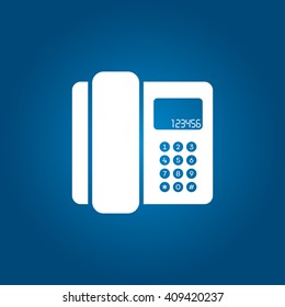 Office Phone Icon Vector Stock Vector (Royalty Free) 409420225