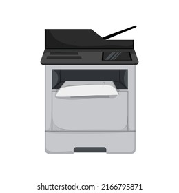 Office Printer Paper Cartoon Office Printer Stock Vector (Royalty Free ...