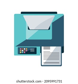Office Printer Paper Icon Stock Vector (Royalty Free) 2095991731 ...
