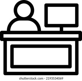Office Reception Vector Illustration On Transparent Stock Vector ...