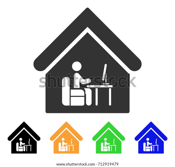 Office Room Icon Vector Illustration Style Stock Vector (Royalty Free ...