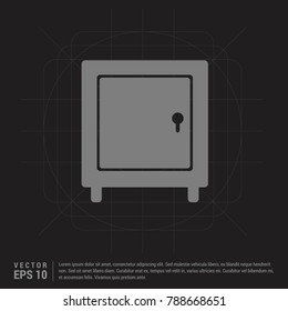 Office Safe Icon Black Creative Background Stock Vector (Royalty Free ...