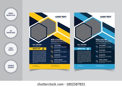 Office Safety Flyer Design Template Vector Stock Vector (Royalty Free ...