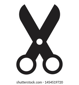 Scissors Icon Cut Here Symbol Flat Stock Vector (Royalty Free) 1832916733