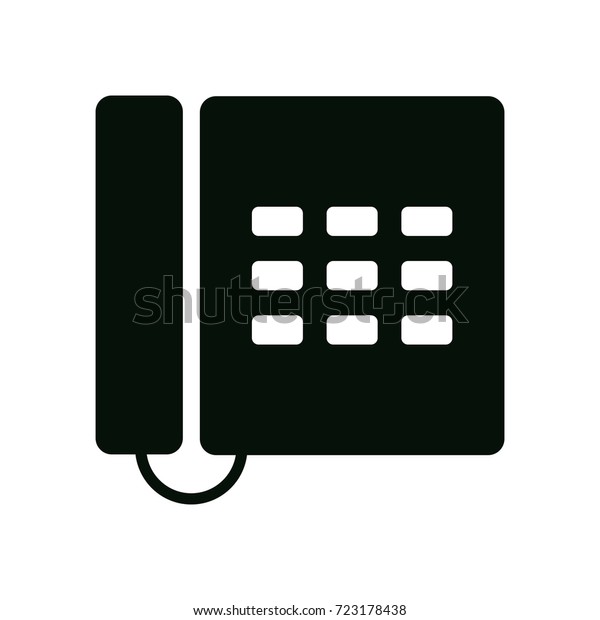 Office Telephone Icon Stock Vector (Royalty Free) 723178438 | Shutterstock