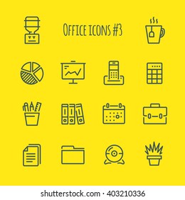 Office Vector Line Icons Set 1 Stock Vector (Royalty Free) 403210030 ...