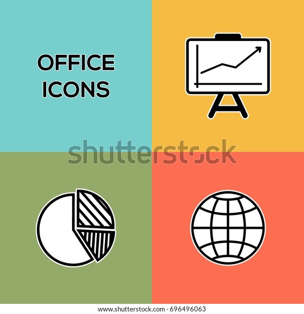 Office Vector Line Icons Set Stock Vector (Royalty Free) 696496063 ...