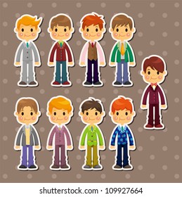 Office Worker Stickers Stock Vector (Royalty Free) 109927664 | Shutterstock