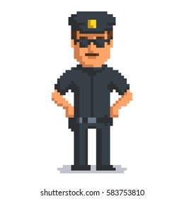 Officer Isolated On White Background Sheriff Stock Vector (Royalty Free ...