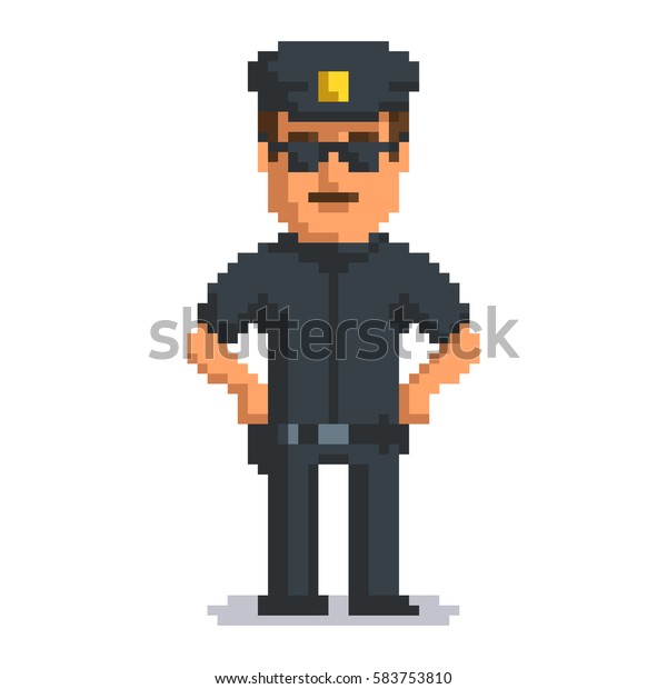 Officer Isolated On White Background Sheriff Stock Vector (Royalty Free ...