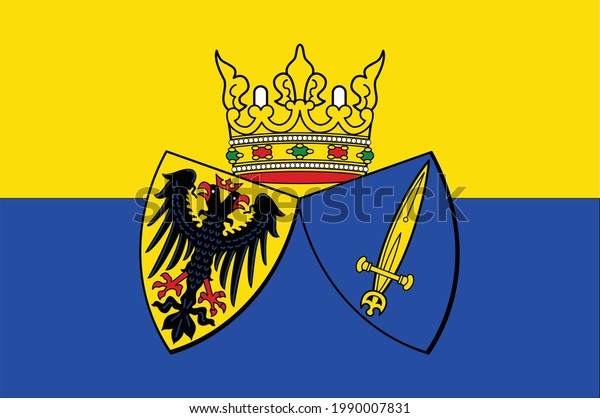Official Flag Vector Illustration German Regional Stock Vector (Royalty ...