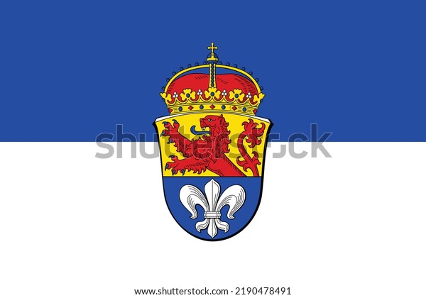 Official Flag Vector Illustration German Regional Stock Vector (Royalty ...