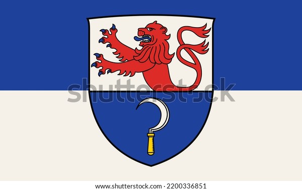Official Flag Vector Illustration German Regional Stock Vector (Royalty ...