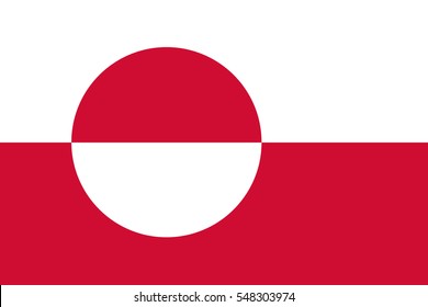 Official Vector Flag Greenland Stock Vector (Royalty Free) 548303974 ...