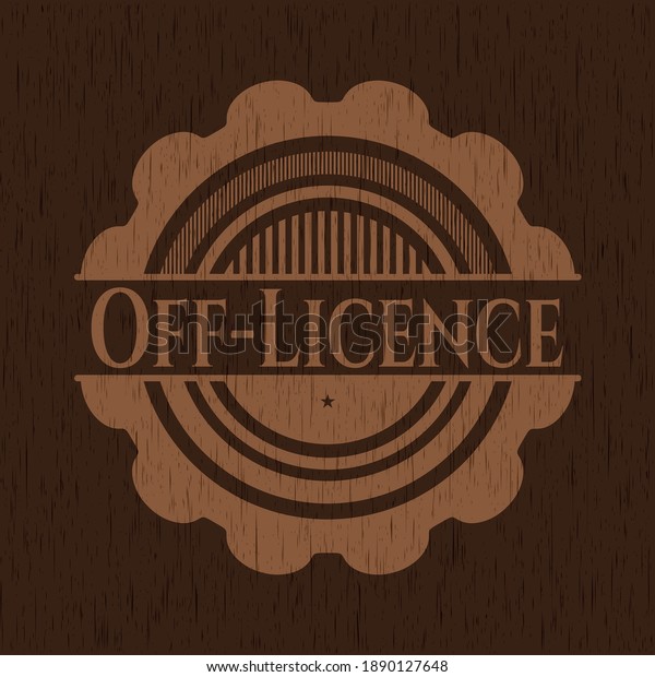 Offlicence Wood Signboards Vector Illustration Stock Vector (Royalty ...