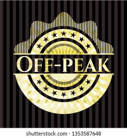 Offpeak Golden Badge Emblem Stock Vector (Royalty Free) 1353587648 ...