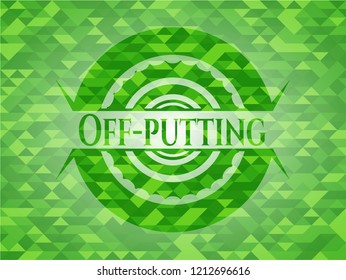 Offputting Green Emblem Triangle Mosaic Background Stock Vector ...
