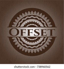 Offset Retro Wood Emblem Stock Vector (Royalty Free) 738960562 ...