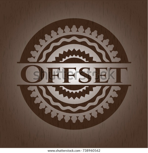 Offset Retro Wood Emblem Stock Vector (Royalty Free) 738960562 ...