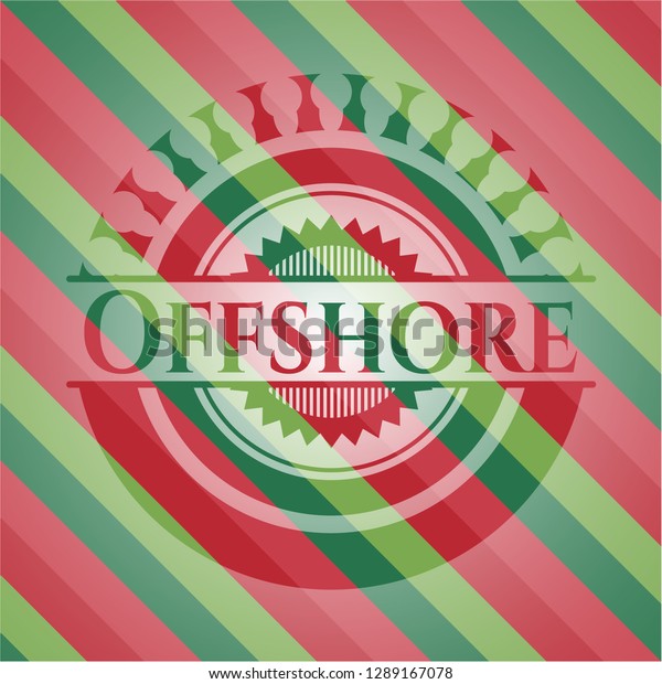 Offshore Christmas Style Badge Stock Vector (Royalty Free) 1289167078 ...