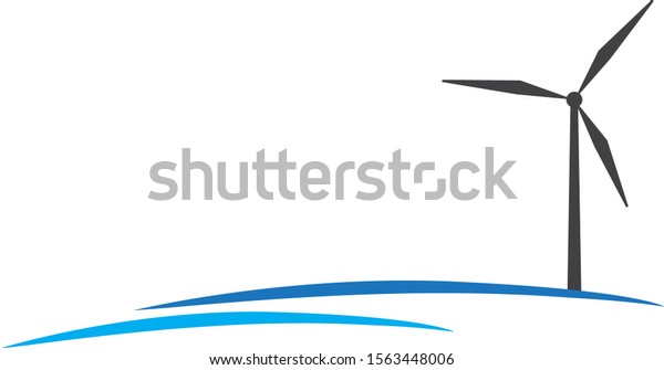 Offshore Wind Farm Company Energy Logo Stock Vector (Royalty Free ...