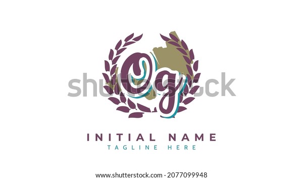 Og Initials Handwriting Logo Vector Stock Vector (Royalty Free ...