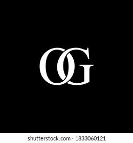 Og Letter Initial Logo Design Template Stock Vector (Royalty Free ...