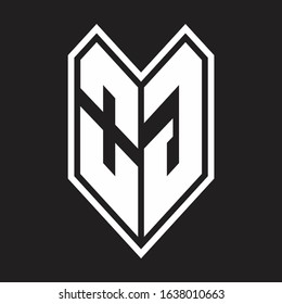 Og Logo Monogram Emblem Line Style Stock Vector (Royalty Free ...