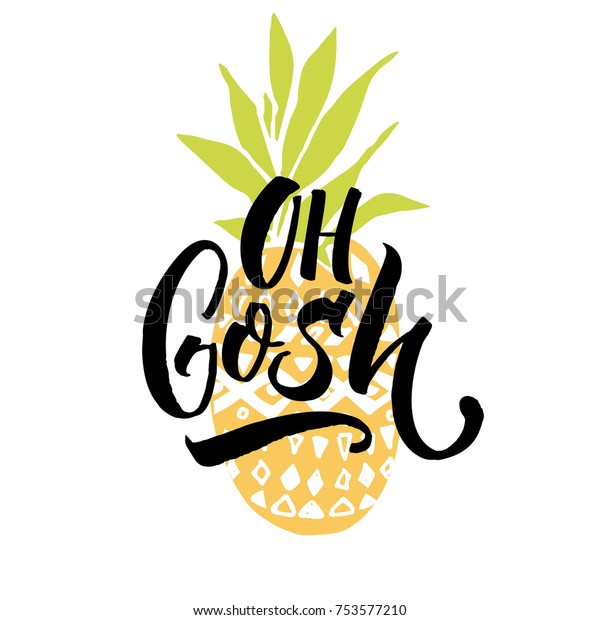 Oh Gosh Funny Saying Tshirt Print Stock Vector (Royalty Free) 753577210 ...