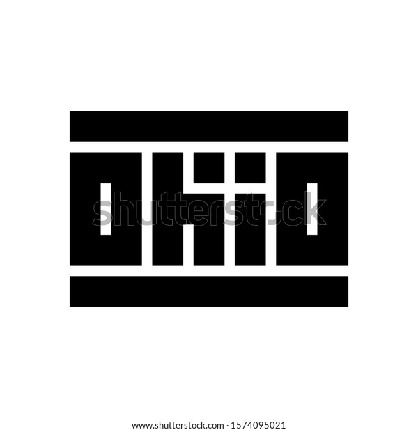 Ohio Calligraphy Logo Black Color Block Stock Vector (Royalty Free ...