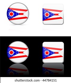 Ohio Flag Icon On Internet Button Stock Vector (Royalty Free) 44784151 ...