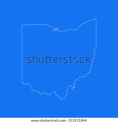 State Of Ohio Outline | Free download on ClipArtMag