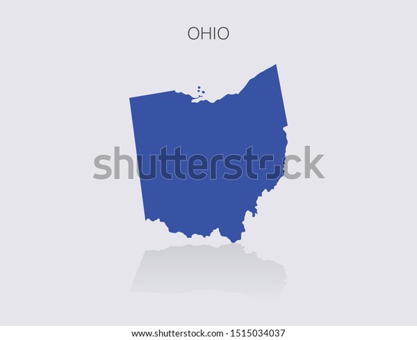 Ohio State Map Outline Infographics News Stock Vector (Royalty Free ...