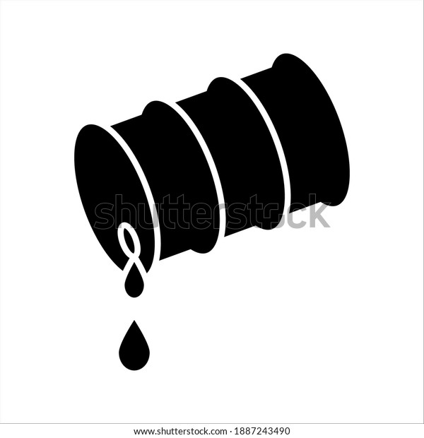 Oil Barrel Icon Vector Sign Symbol Stock Vector (Royalty Free ...