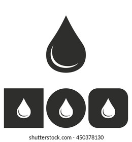 Oil Black White Icons Vector Illustration Stock Vector (Royalty Free ...